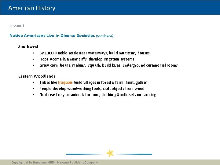 American History American Beginnings ESSENTIAL QUESTION What was