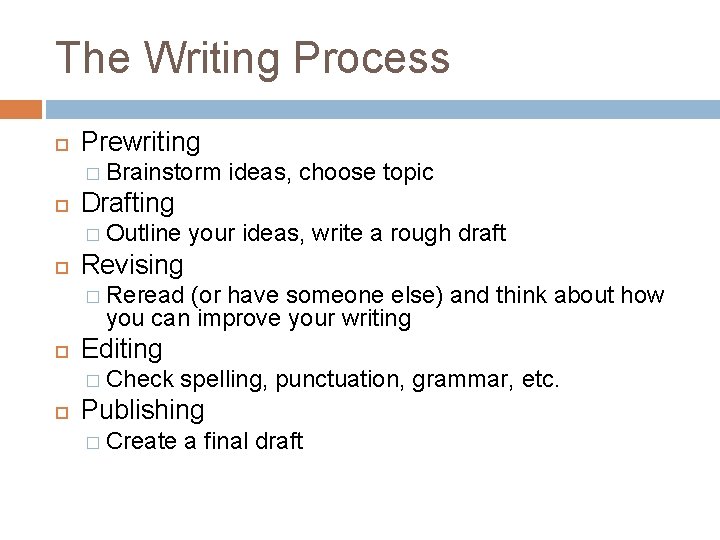 WRITING CRITIQUE WORKSHOP Presented by the Student Success