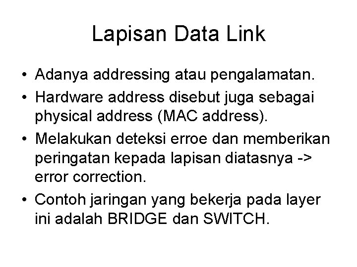 BAB IV KONSEP JARINGAN KOMPUTER Protokol dan Hardware