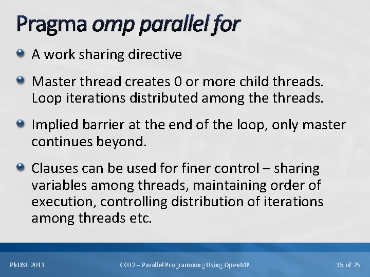Writing Parallel Processing Compatible Engines Using Open MP