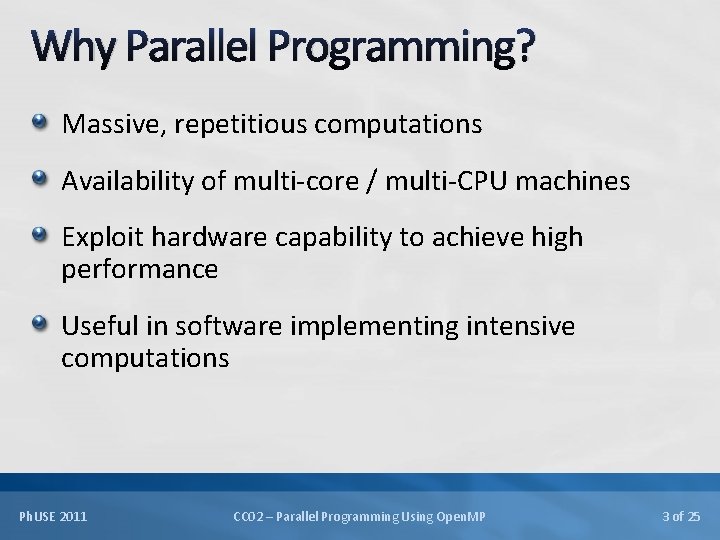 Writing Parallel Processing Compatible Engines Using Open MP