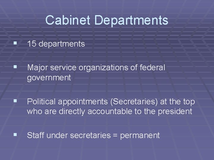 The Federal Bureaucracy What is it and how