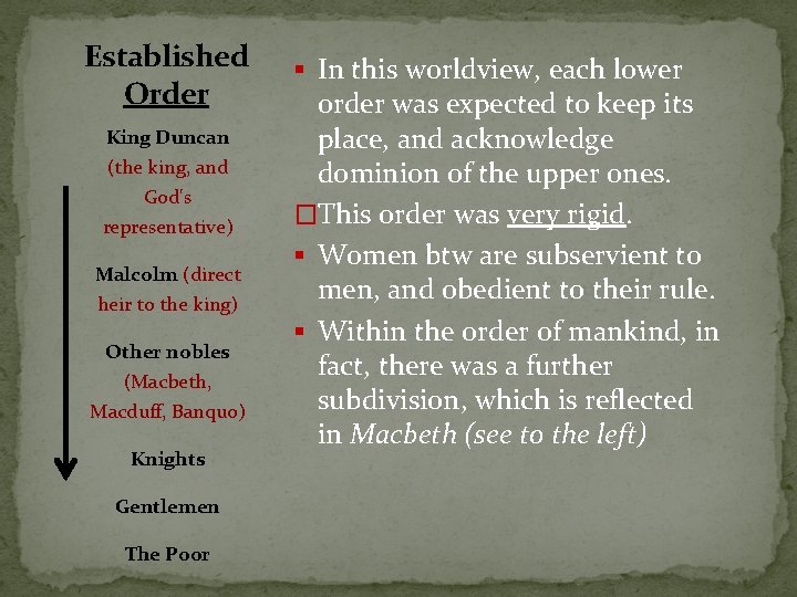 Introduction to Plot Worldviews and Characters in Macbeth