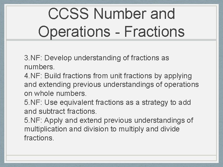 Beyond Invert and Multiply Making Sense of Fraction
