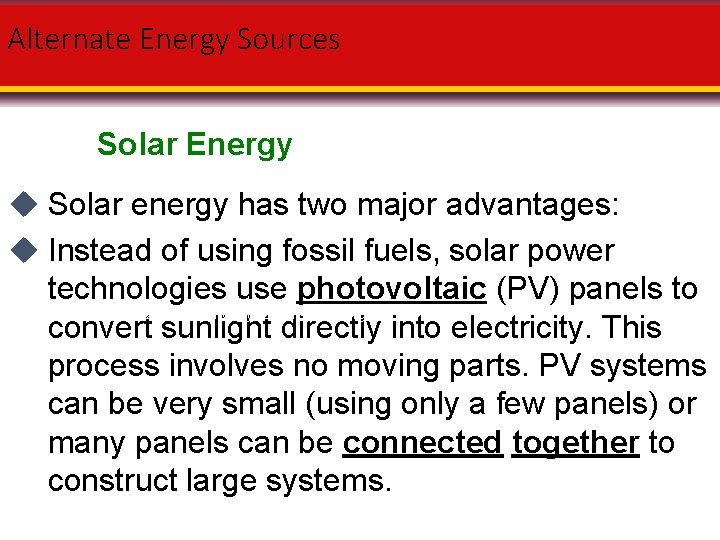 Science Starter 1 What types of renewable energy