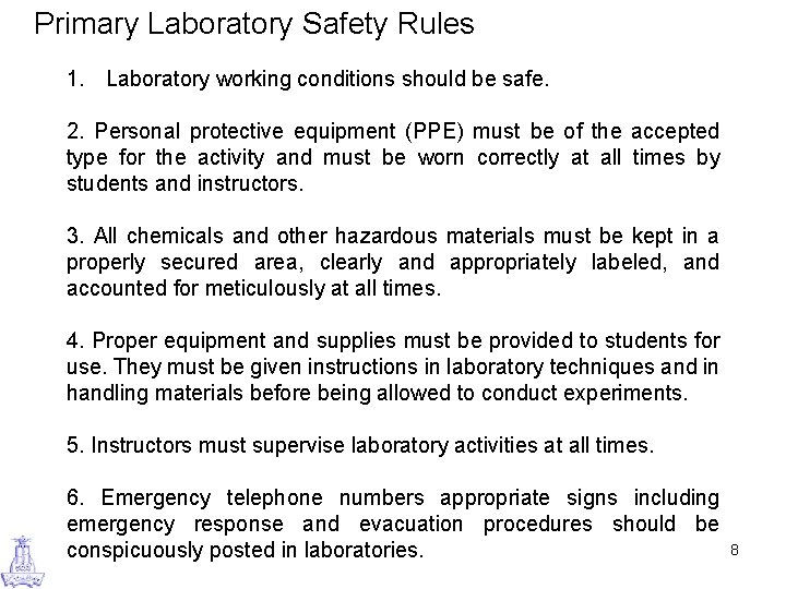 CHEM 200 General Laboratory Safety 1 Text Book