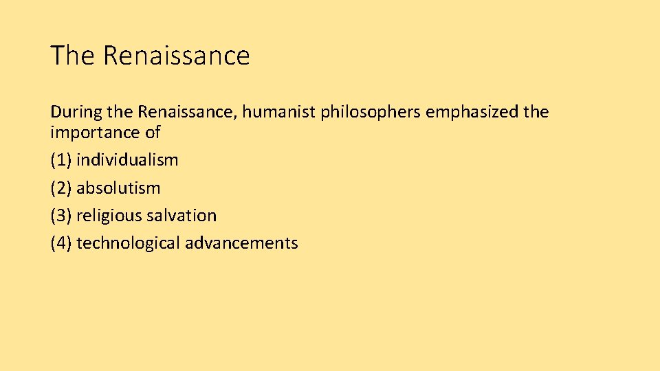 Global II Unit 2 Review Table of Contents