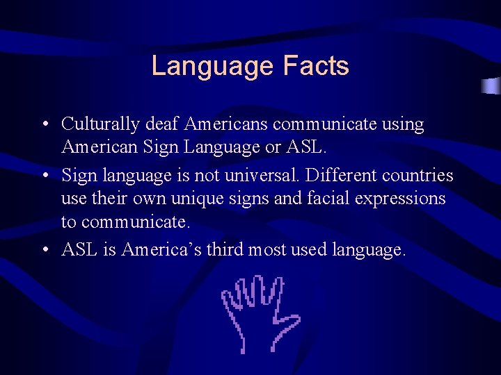 Erin Michele Lamb An Introduction to Deaf Culture