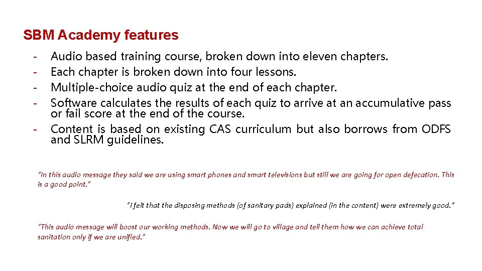 SBM Academy National Workshop on Capacity Building for