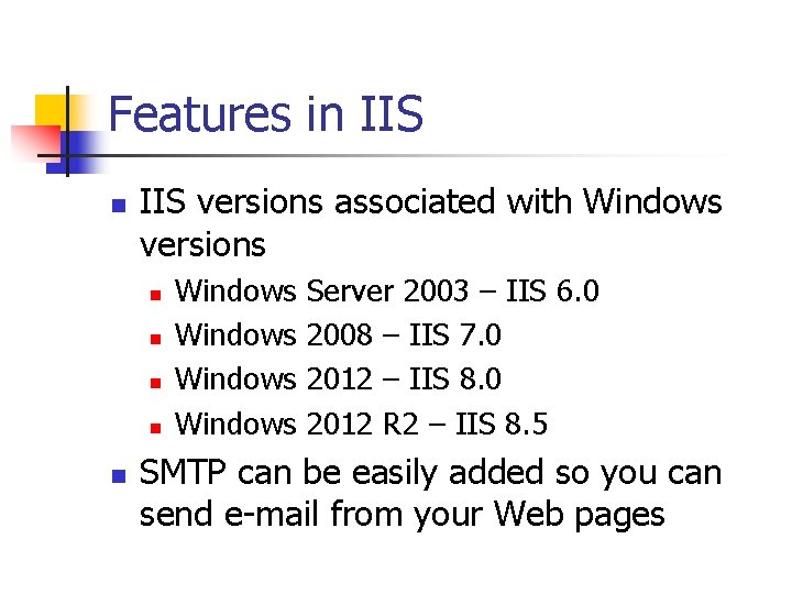 Web Server Administration Chapter 6 Configuring a Web