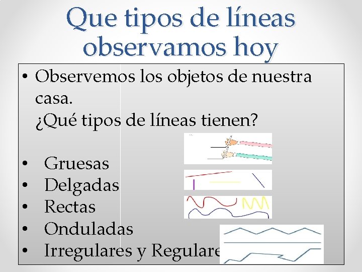 LAS LINEAS ARTES VISUALES PRIMERO BSICO PROFESORA SOLEDAD