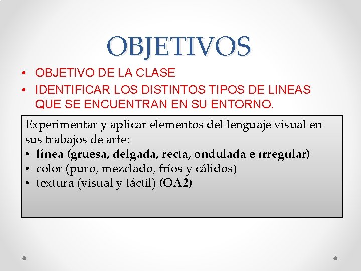 LAS LINEAS ARTES VISUALES PRIMERO BSICO PROFESORA SOLEDAD