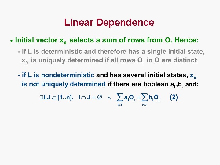 Finite Automata as Linear Systems Observability Reachability and
