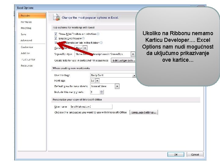 Visual Basic Editor VBA Mnogi se zadaci koje