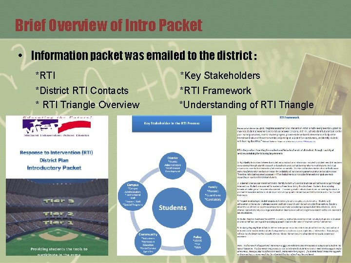 Response to Intervention RTI September 2014 STAT Training