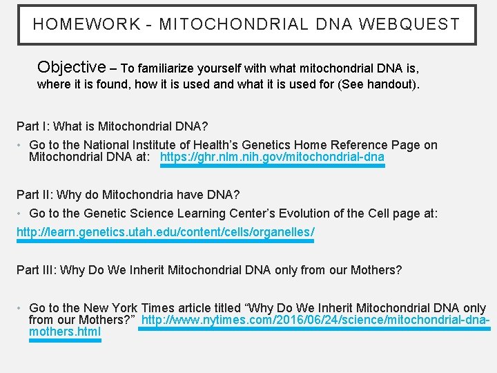 APPLICATIONS IN BIOTECHNOLOGY Honors Biology Ms Di Santis