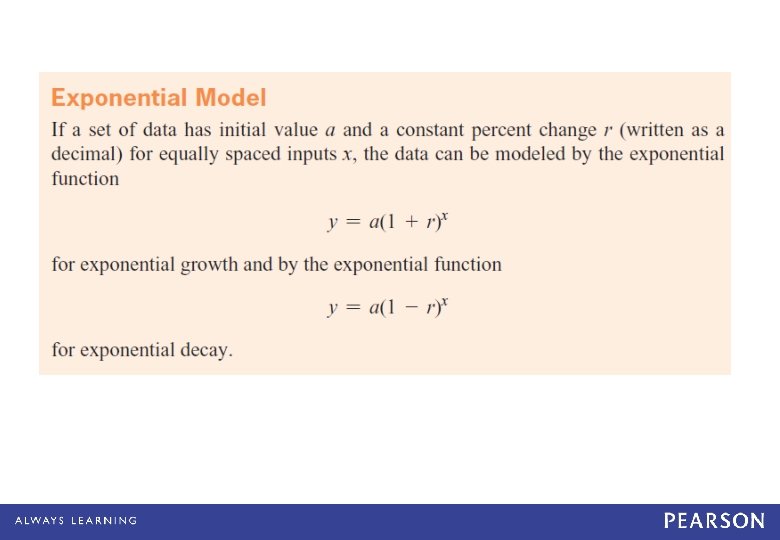 Section 5 4 Exponential and Logarithmic Models Objectives