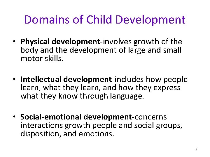 Chapter 1 Learning about Children 1 Key Terms