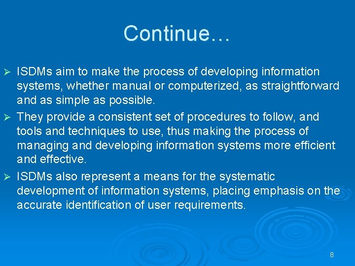 Chapter 2 Information Systems Development Learning Objectives Discuss