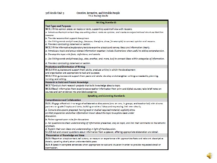 Creative Inventive and Notable People 3 rd Unit