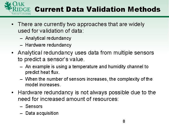 Autonomous Correction of Sensor Data Applied to Building