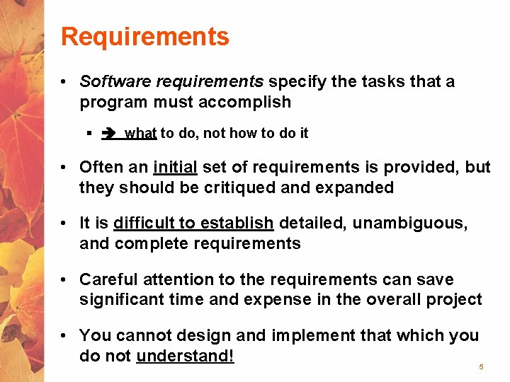 Chapter 6 ObjectOriented Design Part 1 ObjectOriented Design