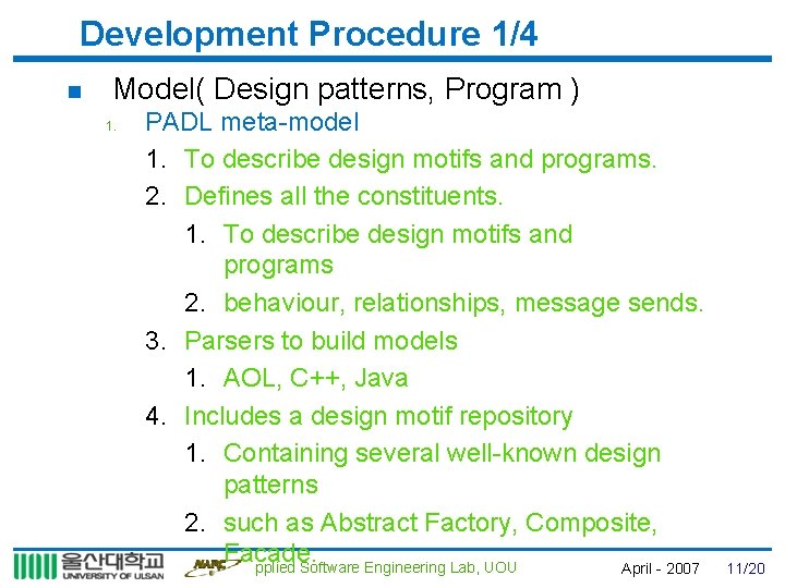 Efficient Identification of Design Patterns with Bitvector Algorithm