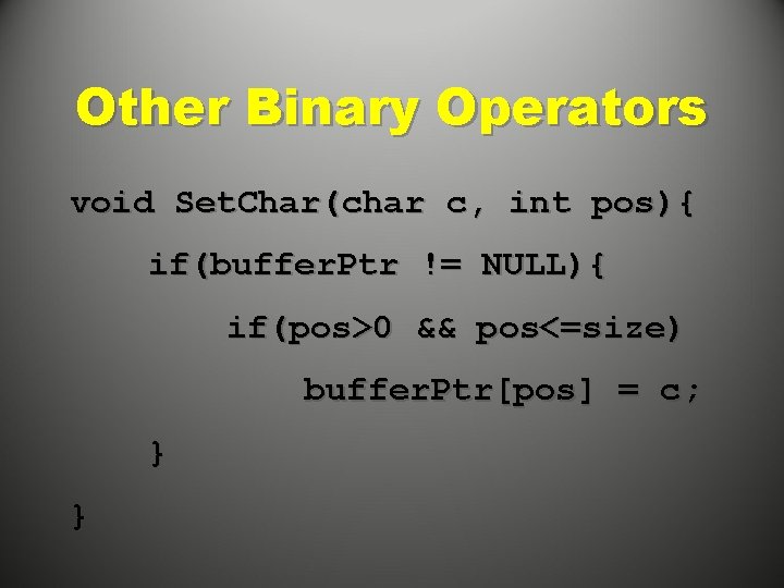 ObjectOriented Programming OOP Lecture No 20 Other Binary