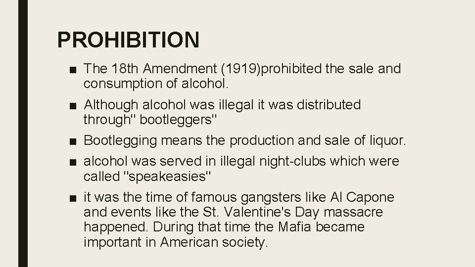 MODERNISM The Great Gatsby Review WWI had just