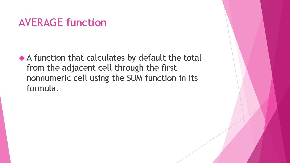Excel 2013 Lesson 5 Using Functions Vocabulary Argument