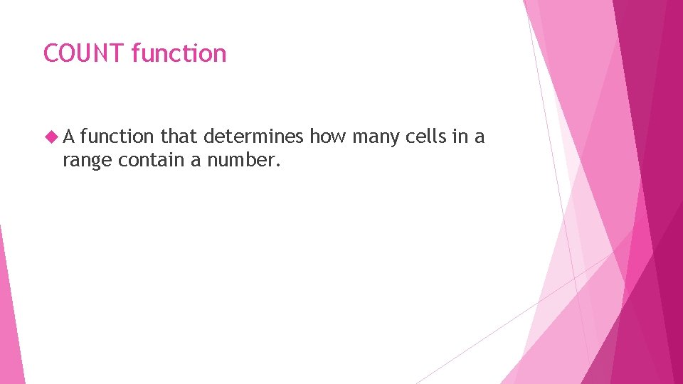 Excel 2013 Lesson 5 Using Functions Vocabulary Argument