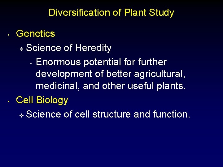 What Is Plant Biology Chapter 1 Outline Human