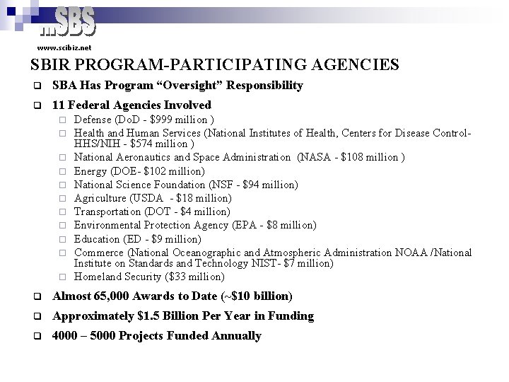 SBIR 101 Converting Your Innovation Into a Successful