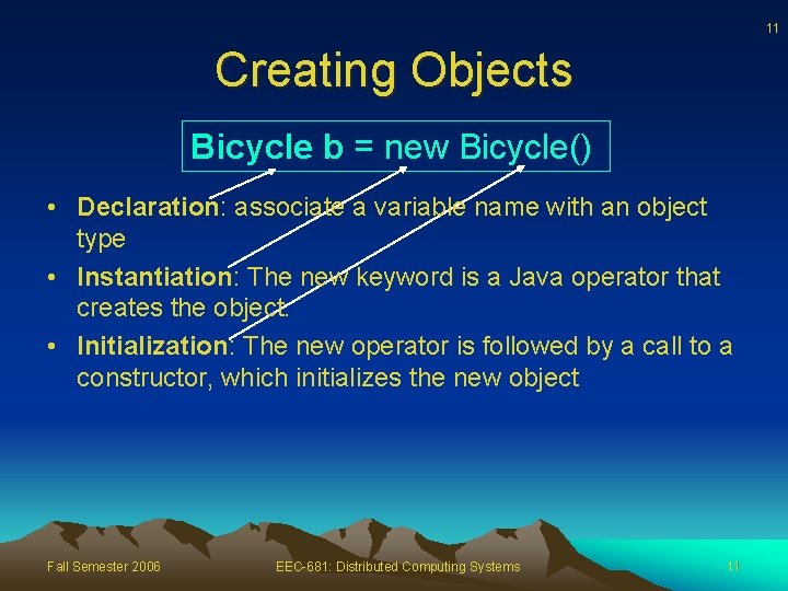 EEC681781 Distributed Computing Systems Java Tutorial Wenbing Zhao