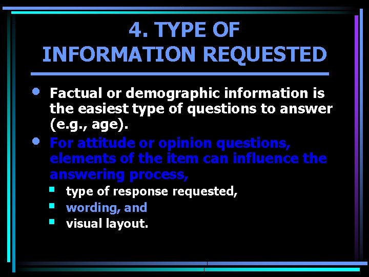 THE BASICS OF CRAFTING GOOD QUESTIONS Damon Burton