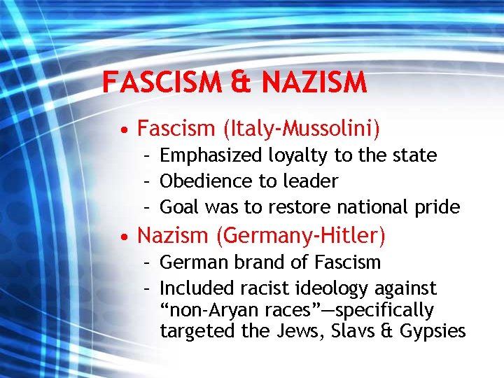 WWII Causes Treaty of Versailles Negotiated treaty by