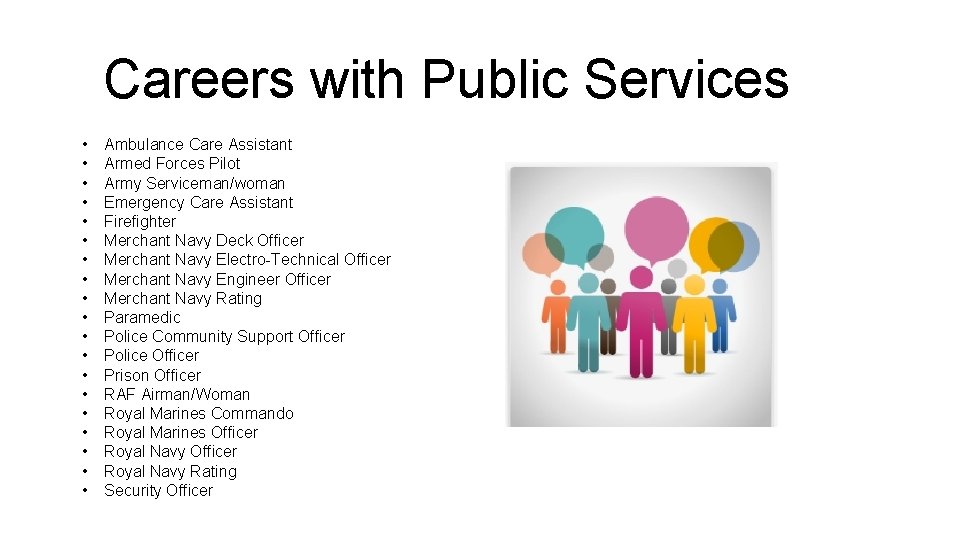 Careers with Public Services Careers with Public Services