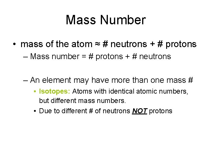Chapter 3 Atoms and the Periodic Table Matter