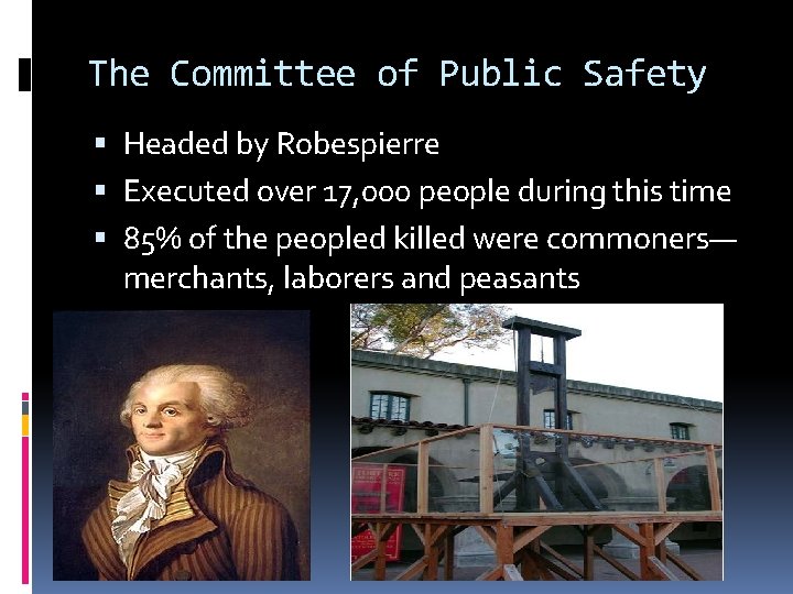 Birth of a Republic FRENCH REVOLUTION National Convention