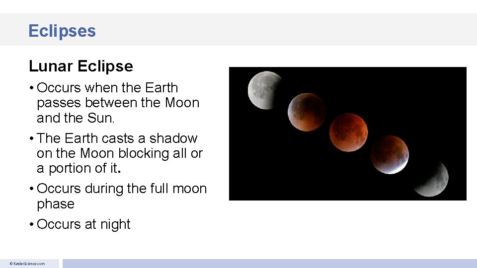 Eclipses Presented by Kesler Science Essential Questions 1