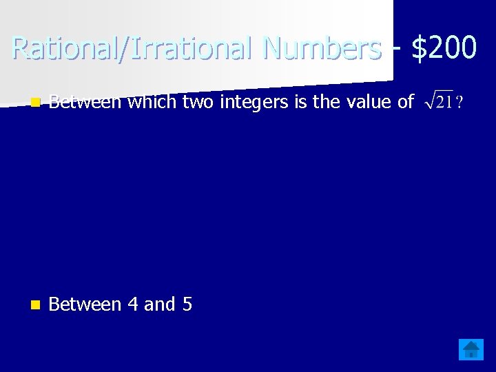 Math 8 Unit 2 Jeopardy SquareCube Roots Scientific