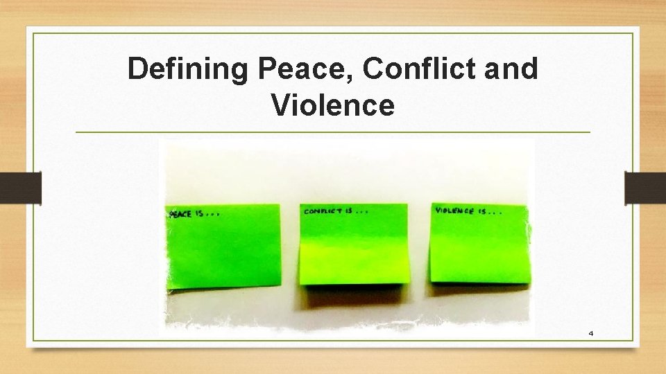 Defining Peace Conflict and Violence IB Global Politics