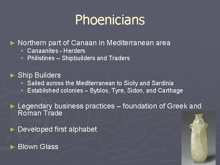The Phoenicians and The Hebrews 1830 B C