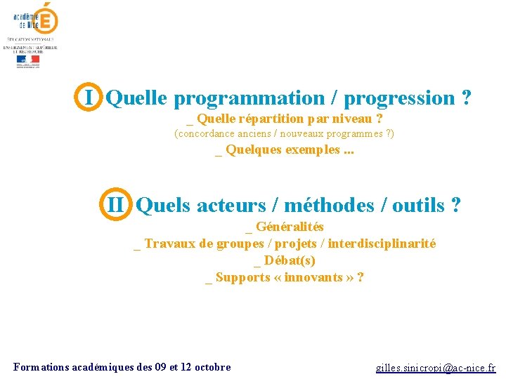 Enseignement moral et civique E M C B