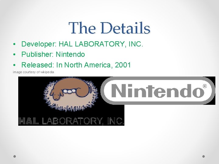 Super Smash Bros Melee A Presentation For the