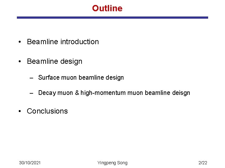 Muon beam transport based on SC solenoids International