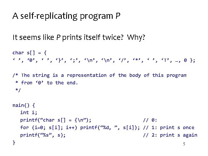 Lecture 24 Hiding Exploit in Compilers bootstrapping selfgenerating