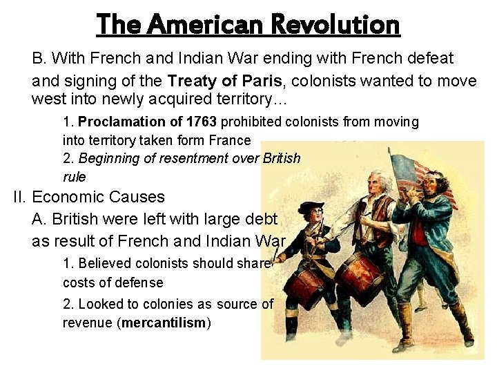 The American Revolution I Background A Salutary Neglect