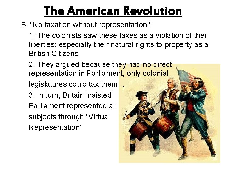 The American Revolution I Background A Salutary Neglect