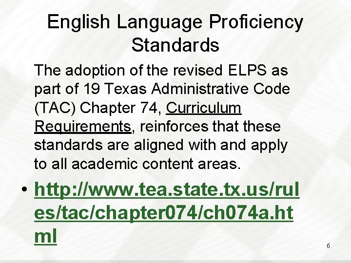 NABE 2009 Texas Education Agency Curriculum and Assessment